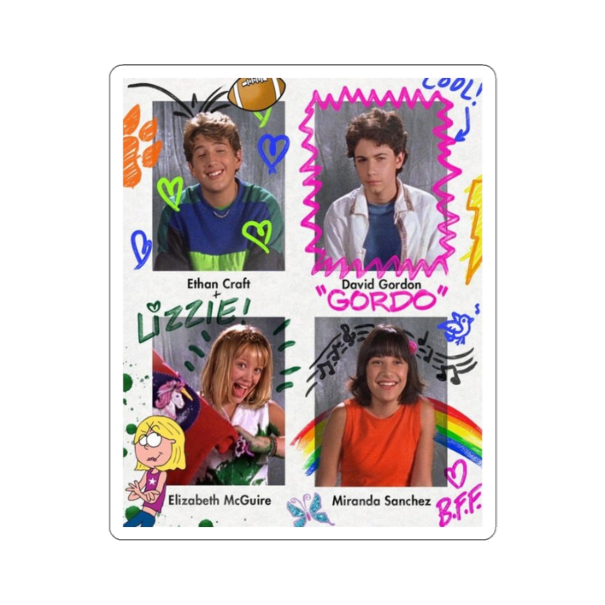 Lizzie Yearbook Sticker – y2cali